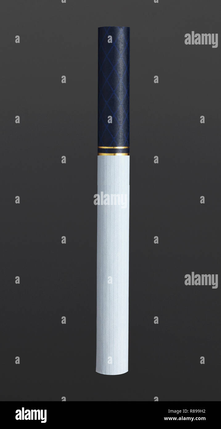 Single cigarette on dark background Stock Photo - Alamy