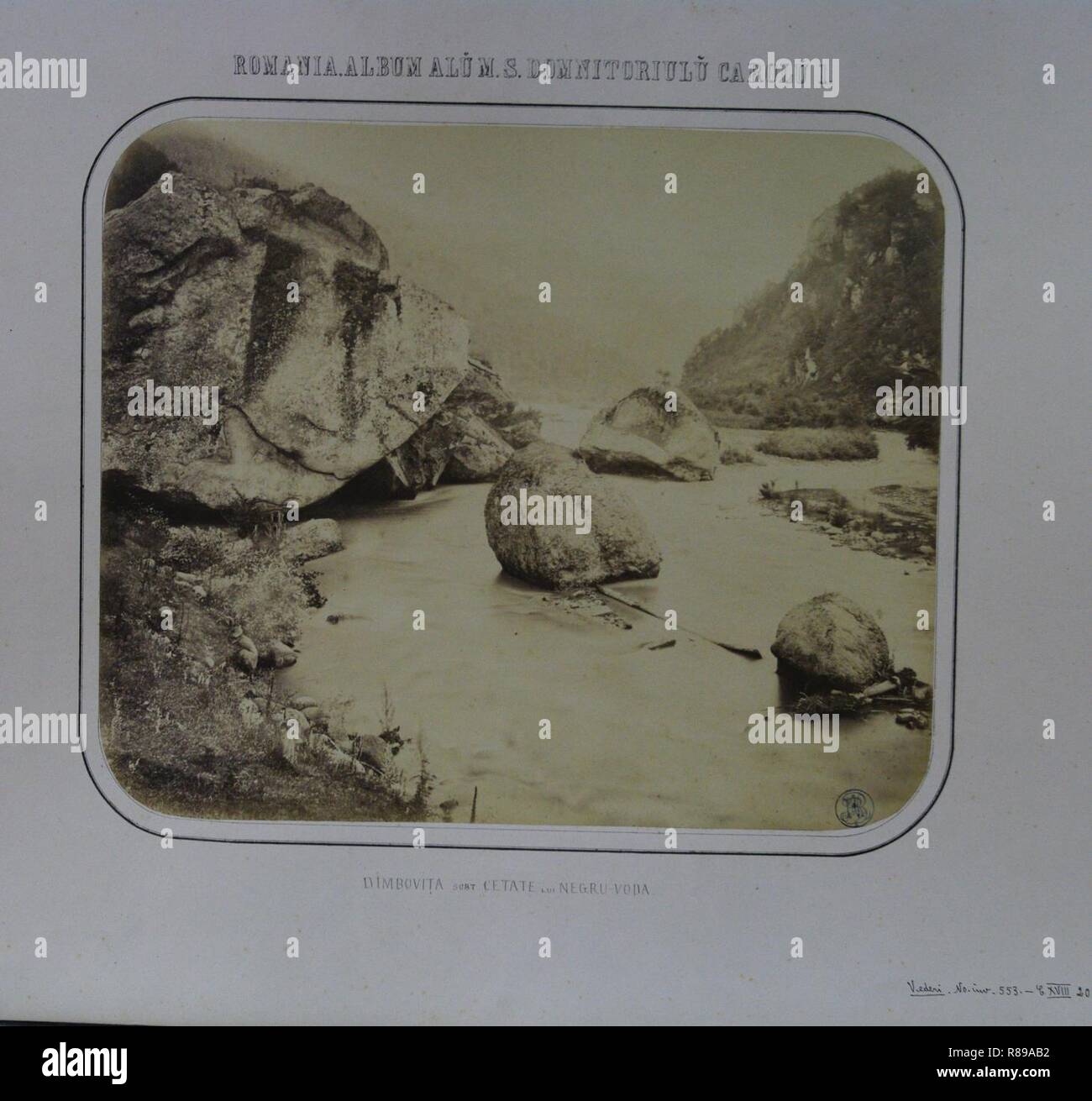 Carol Popp de Szathmari - Dîmboviţa subt Cetate lui Negru-Voda Stock ...