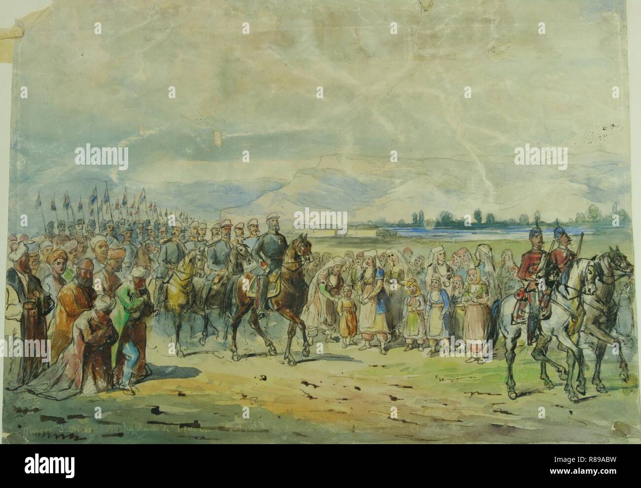 Carol Popp de Szathmari - Guerre d'Orient ... prince Charles I Stock ...