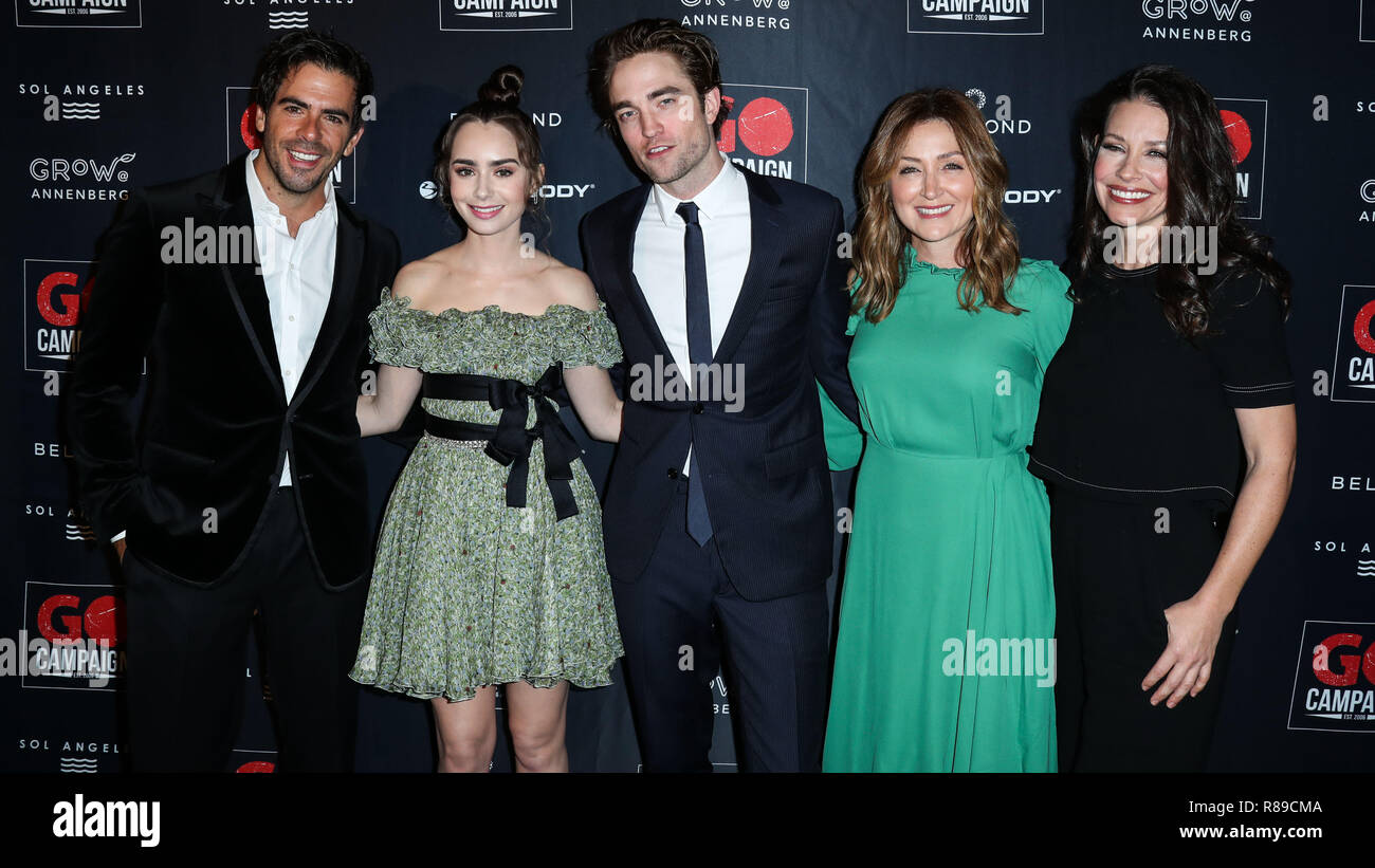 LOS ANGELES, CA, USA - OCTOBER 20: Eli Roth, Lily Collins, Robert ...