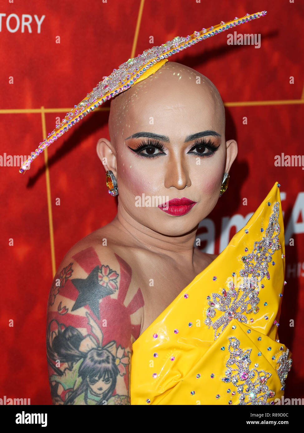 BEVERLY HILLS, LOS ANGELES, CA, USA - OCTOBER 18: Ongina at the amfAR ...