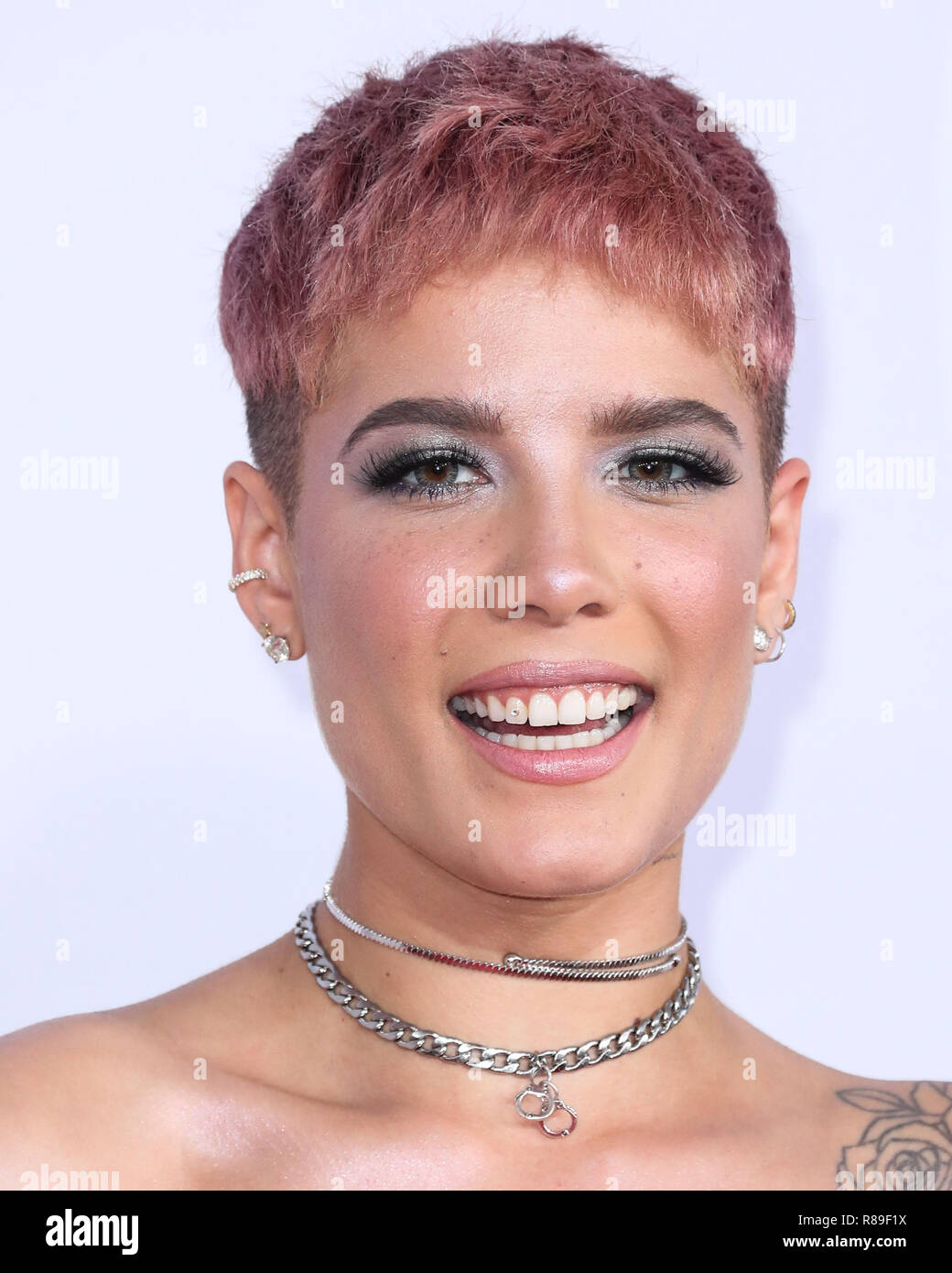 LOS ANGELES, CA, USA - OCTOBER 09: Singer Halsey aka Ashley Nicolette ...