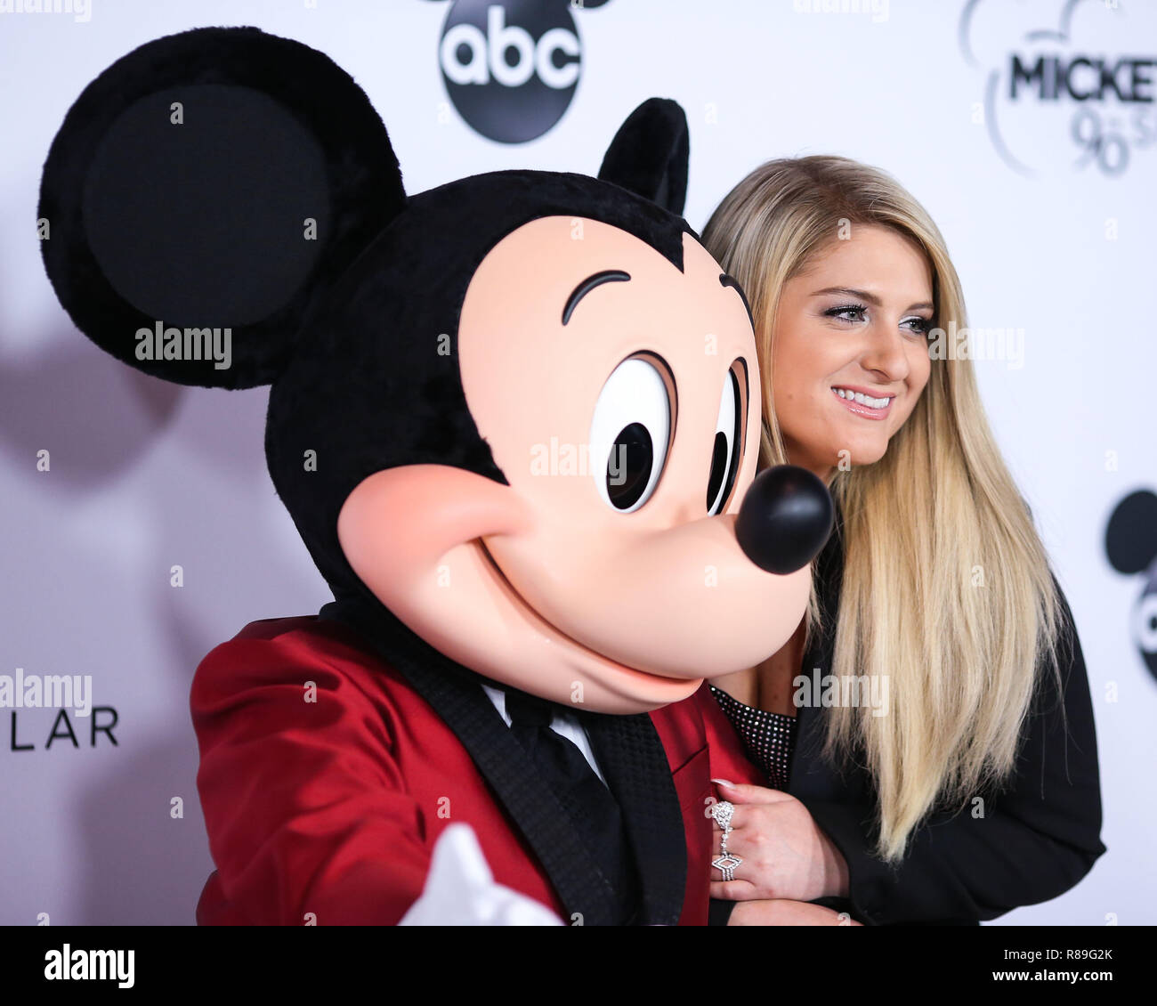 LOS ANGELES, CA, USA - OCTOBER 06: Mickey Mouse, Meghan Trainor at ...
