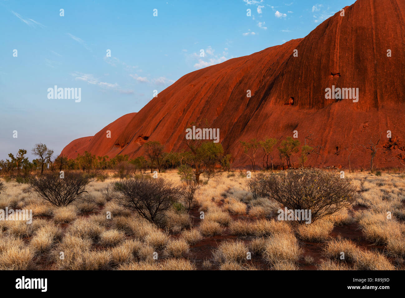 The magnificent and famous Uluru in Australia's Red Centre Stock Photo ...