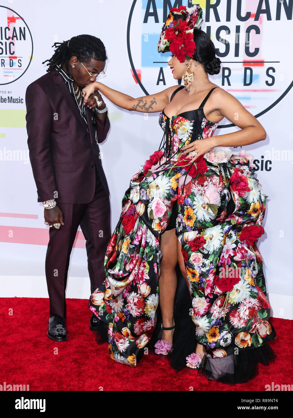 LOS ANGELES, CA, USA - OCTOBER 09: Offset, Kiari Kendrell Cephus, Cardi ...