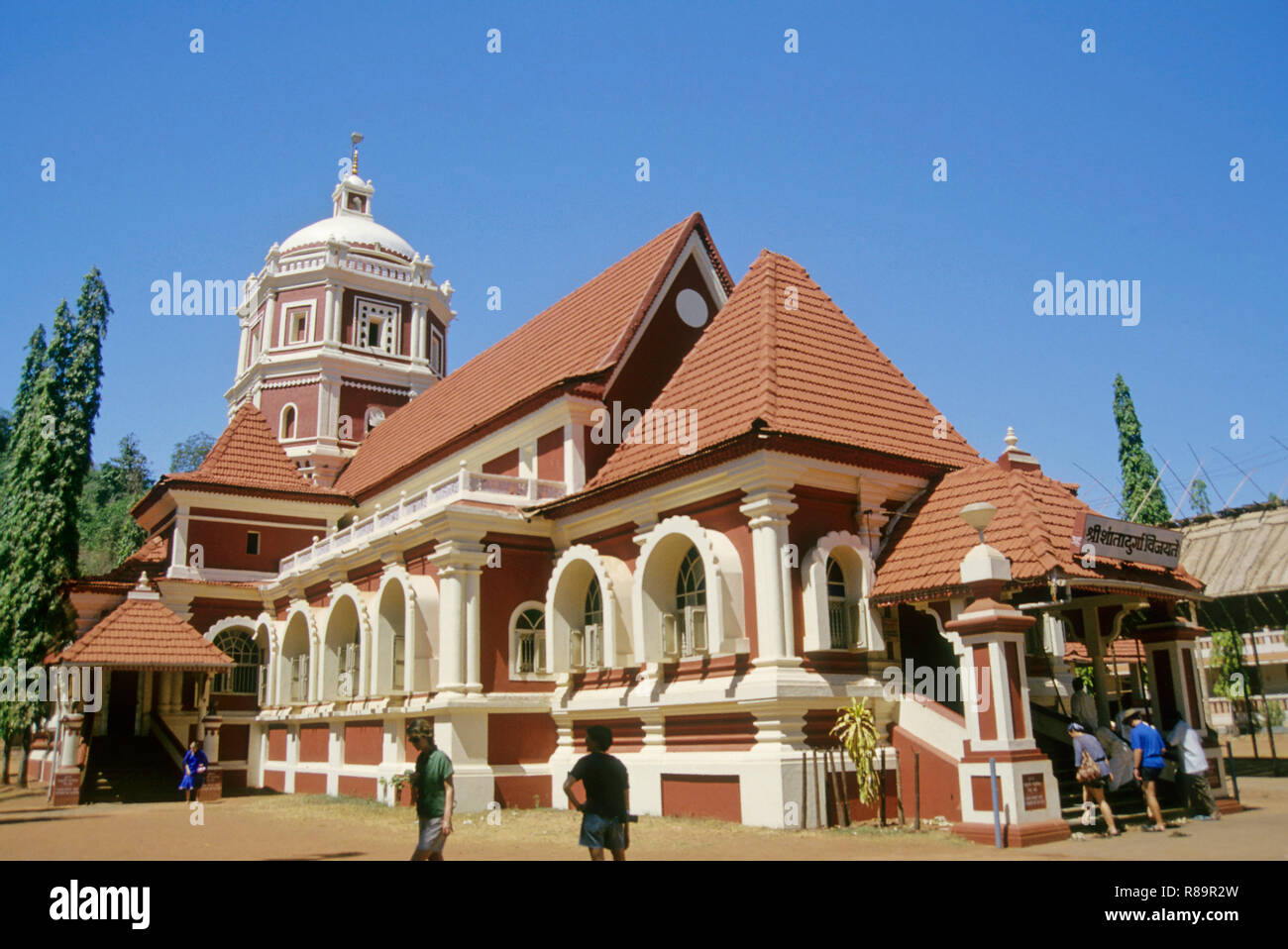 shantadurga temple, ponda, goa, maharashtra, india Stock Photo - Alamy