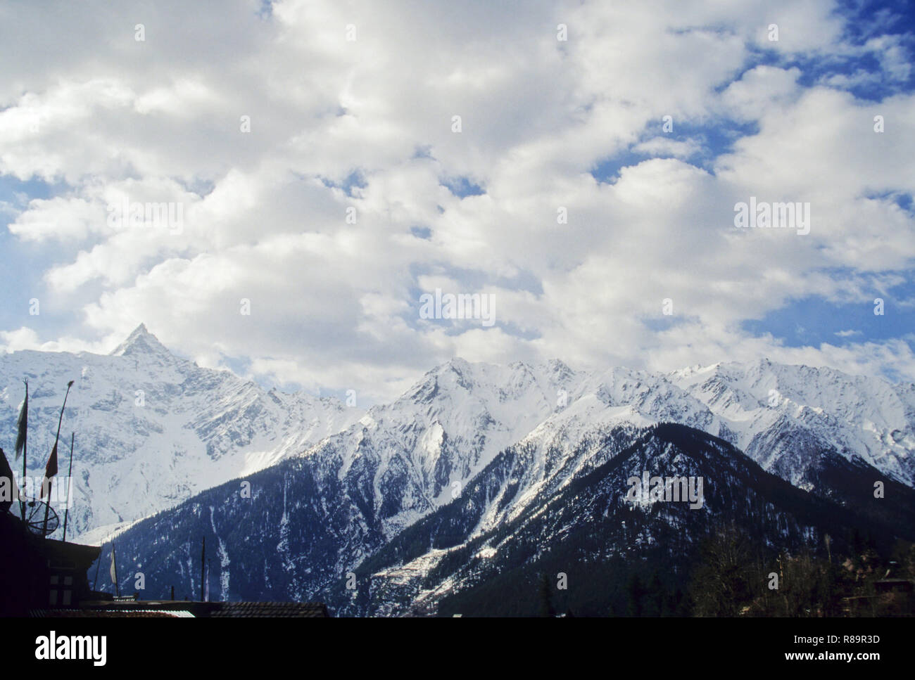 view from kalpa, kinnaur, himachal pradesh, india Stock Photo - Alamy
