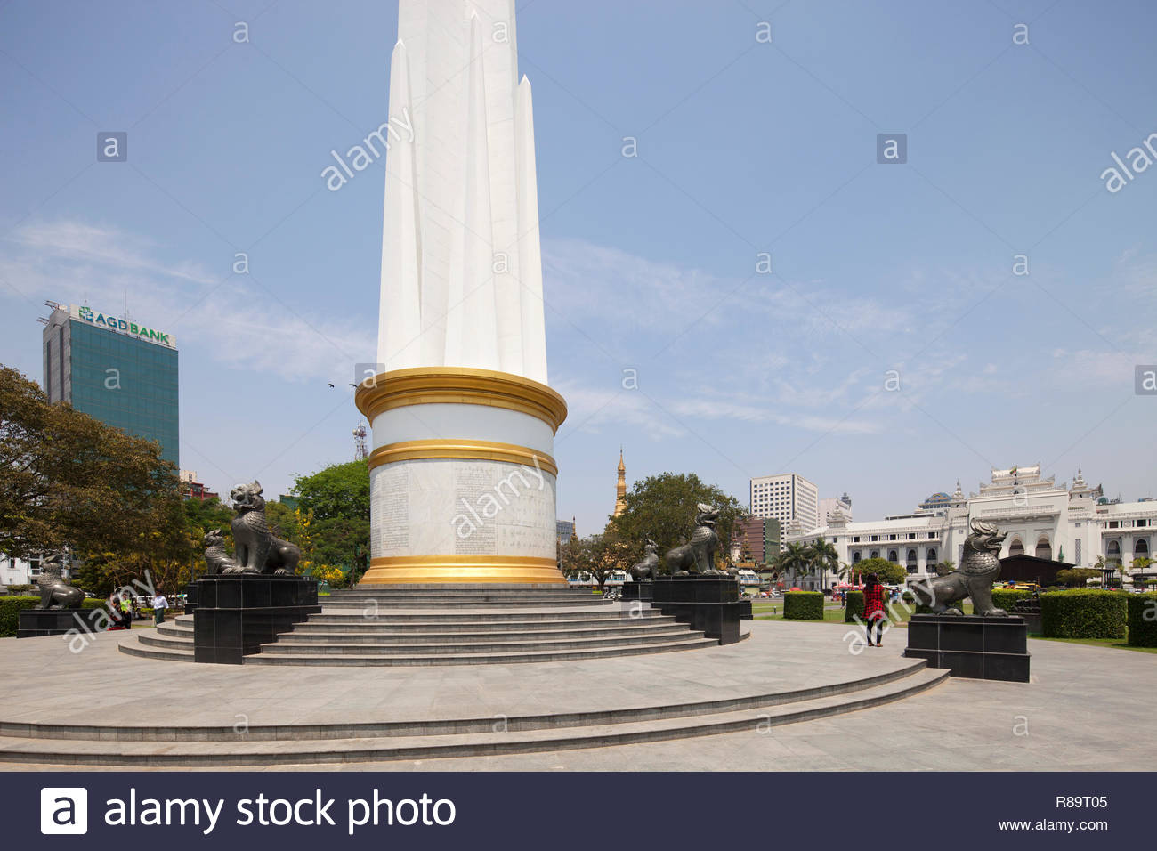 Myanmar Independence Monument Obelisk High Resolution Stock Photography ...