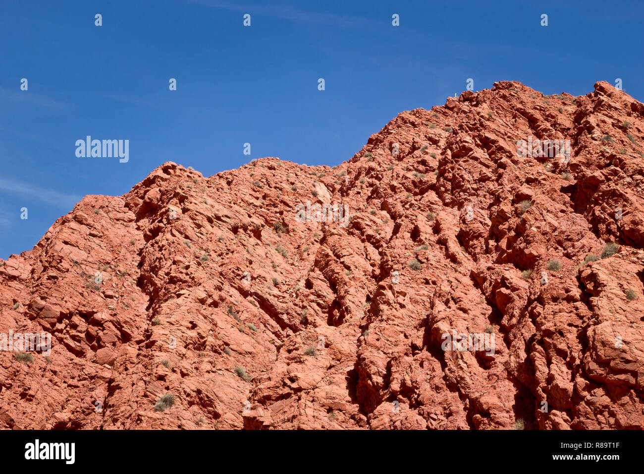 Red rocks in Andes mountains, Argentina Stock Photo - Alamy