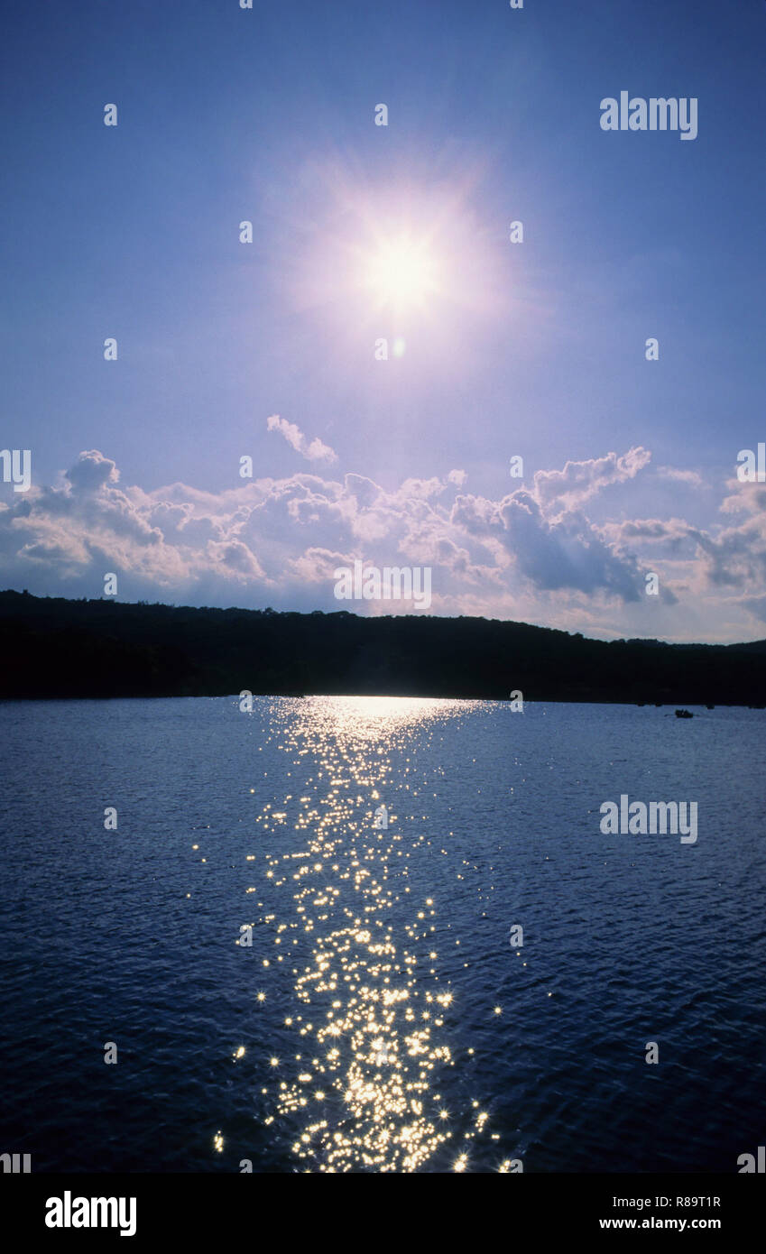 Sun with water Stock Photo - Alamy