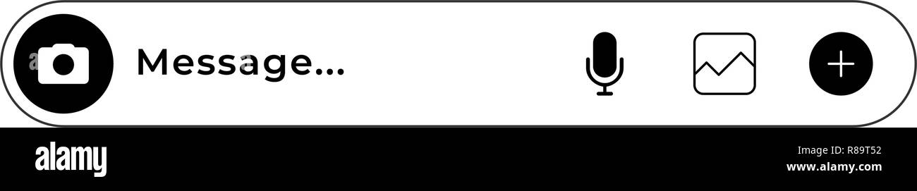 Modern messenger message textbox template for chatting Stock Vector ...