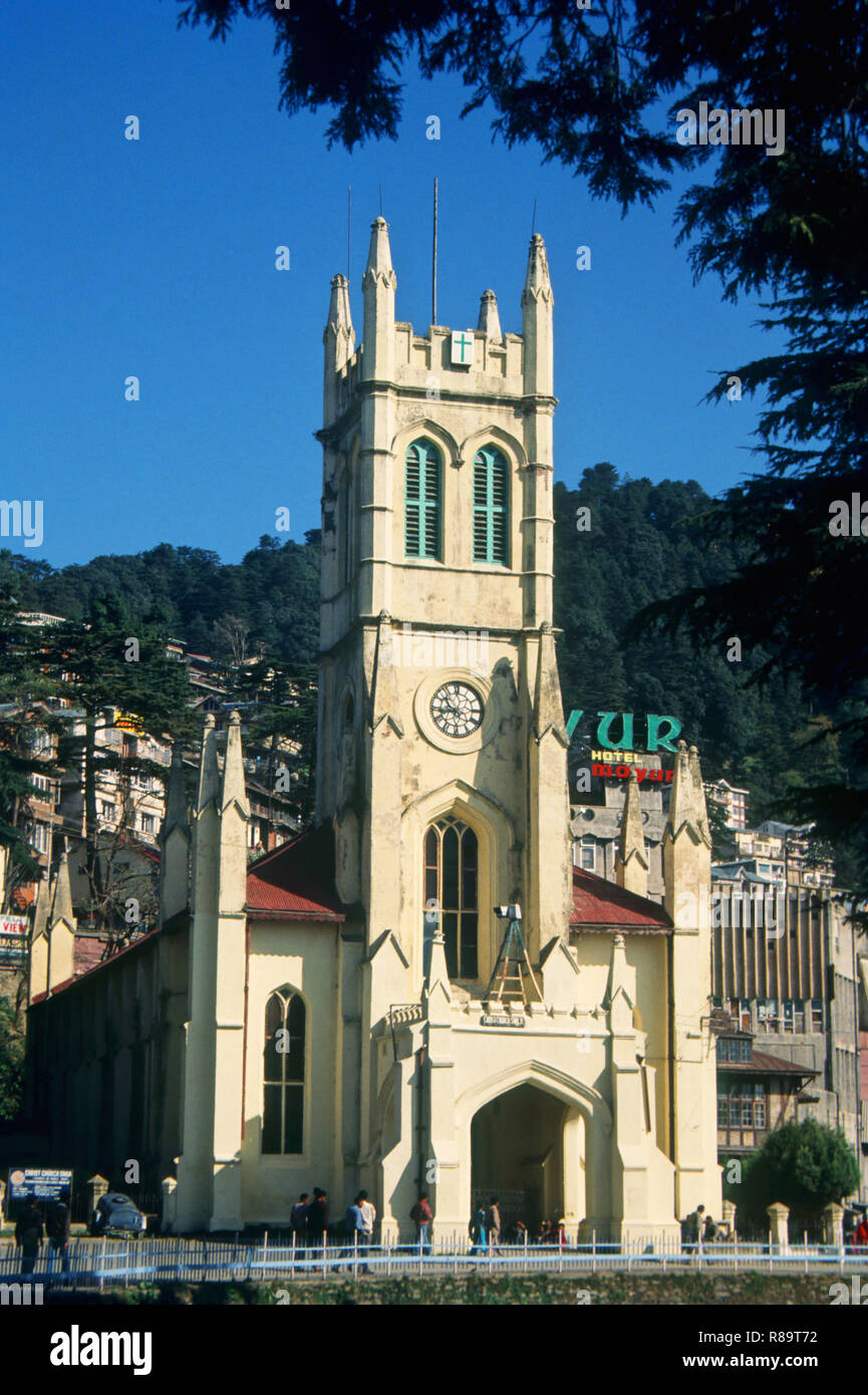 Church at Shimla, Himachal Pradesh, India Stock Photo - Alamy