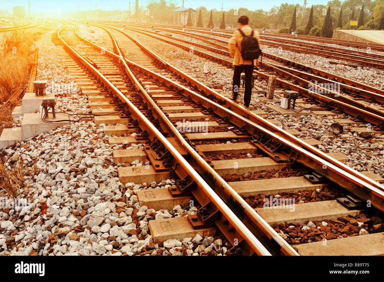 Wagon tracks hi-res stock photography and images - Alamy