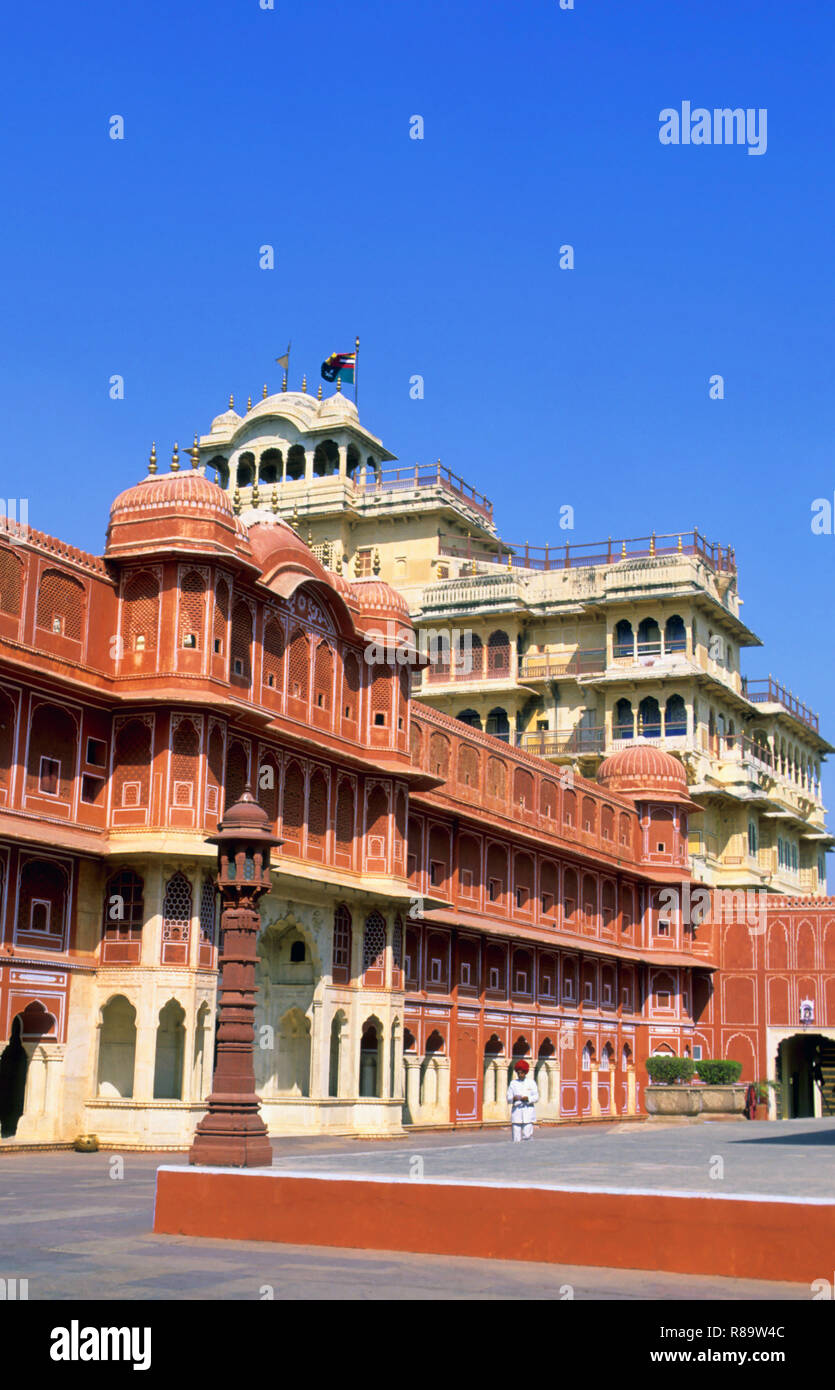 Chandra Mahal, City Palace, Jaipur, Rajasthan, India Stock Photo - Alamy