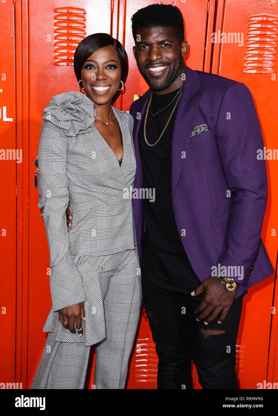 LOS ANGELES, CA, USA - SEPTEMBER 24: Yvonne Orji, Emmanuel Acho at the Los Angeles Premiere Of ...