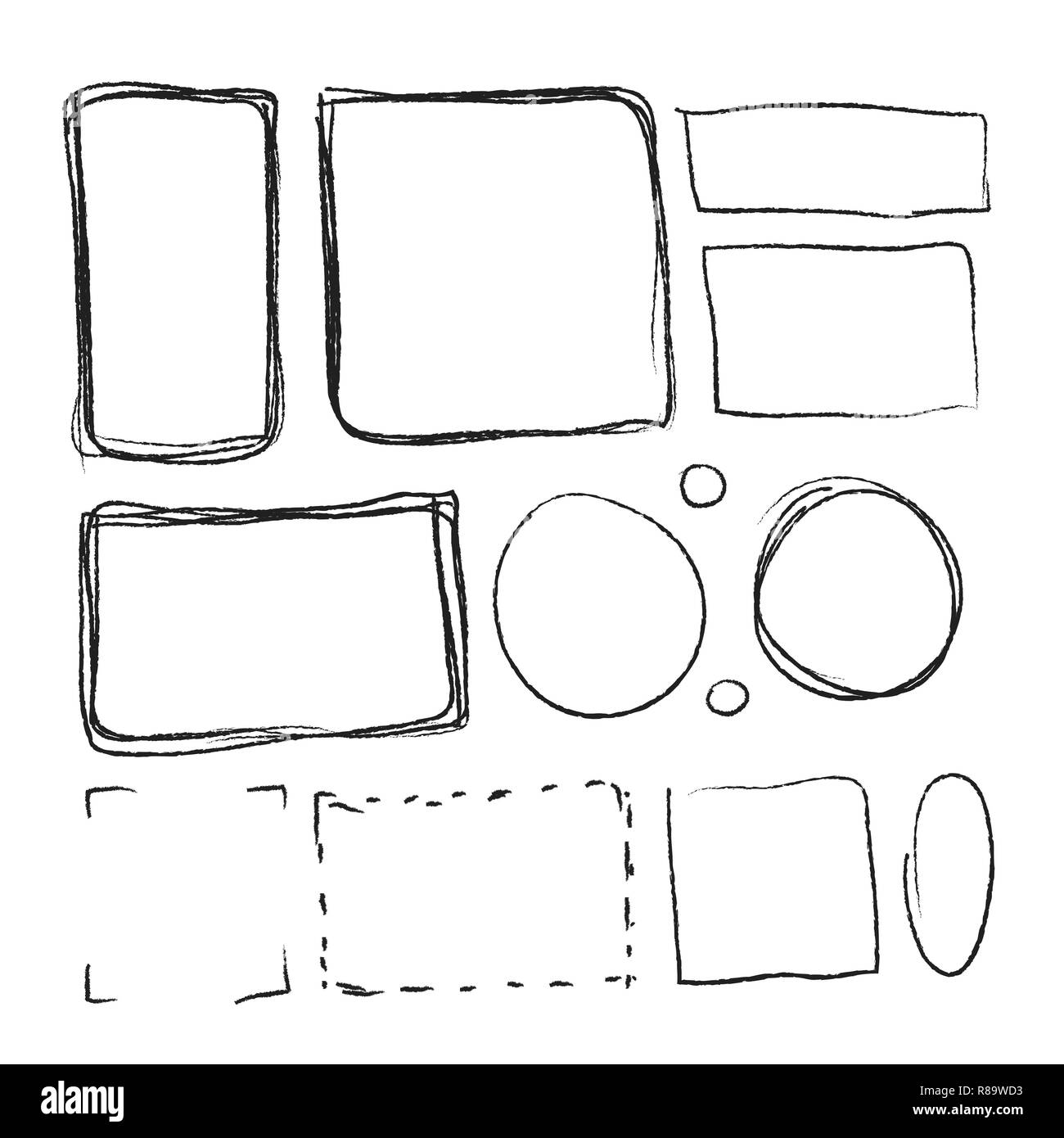 Hand drawn frame hi-res stock photography and images - Alamy