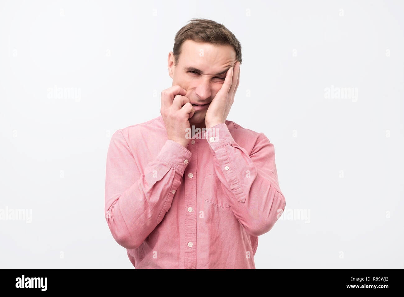 Desperate expression hi-res stock photography and images - Alamy