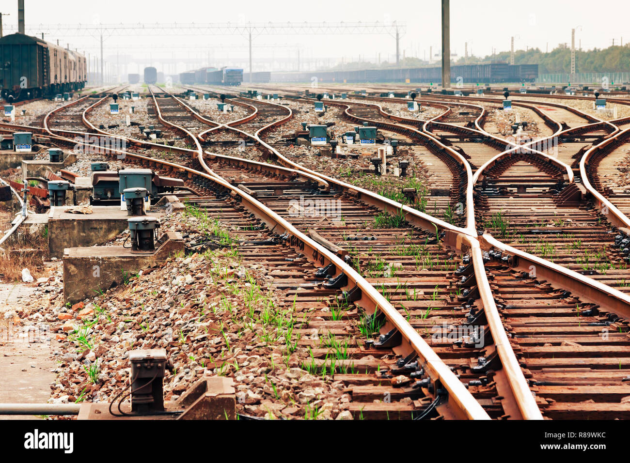 Busy railway tracks hi-res stock photography and images - Alamy