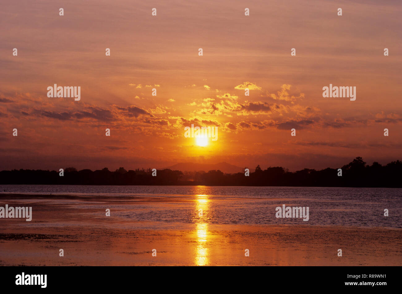 Colorful Sunset, Rankala Lake, Kolhapur, maharashtra, india Stock Photo ...