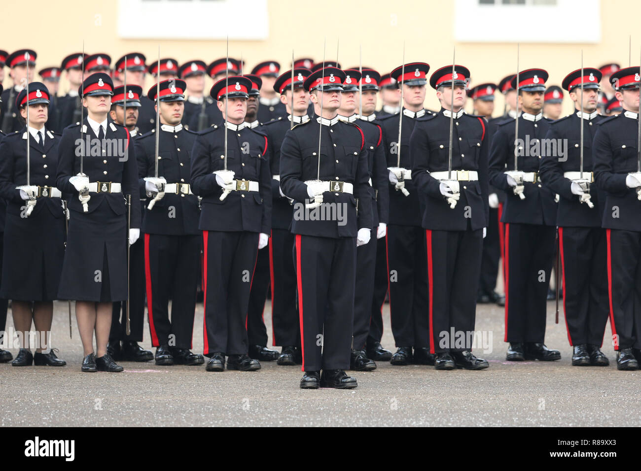 Sandhurst officer cadets ahead of the arrival of the Duke of Cambridge ...