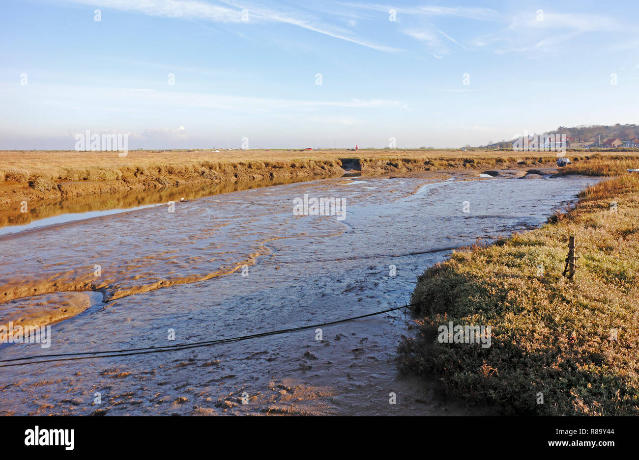 Low tide on salt marshes hi-res stock photography and images - Alamy