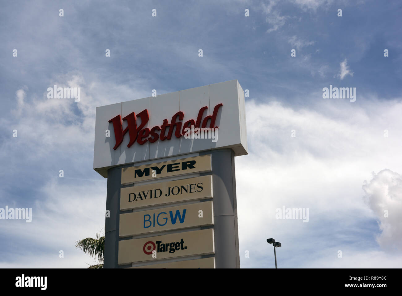 Tower sign at Westfield Chermside Stock Photo - Alamy
