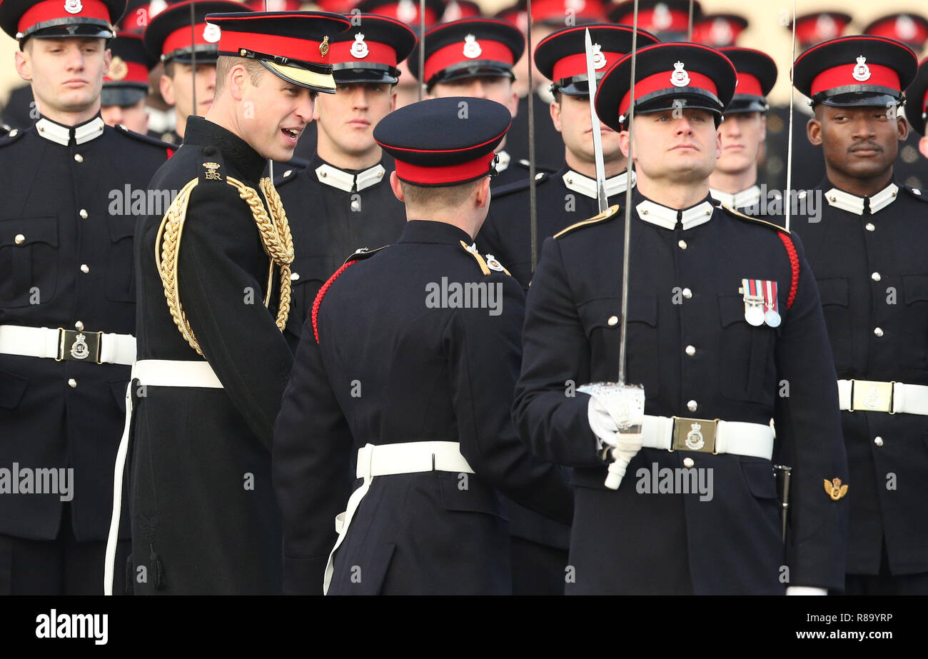 The Duke of Cambridge (centre left) represents the Queen as the ...