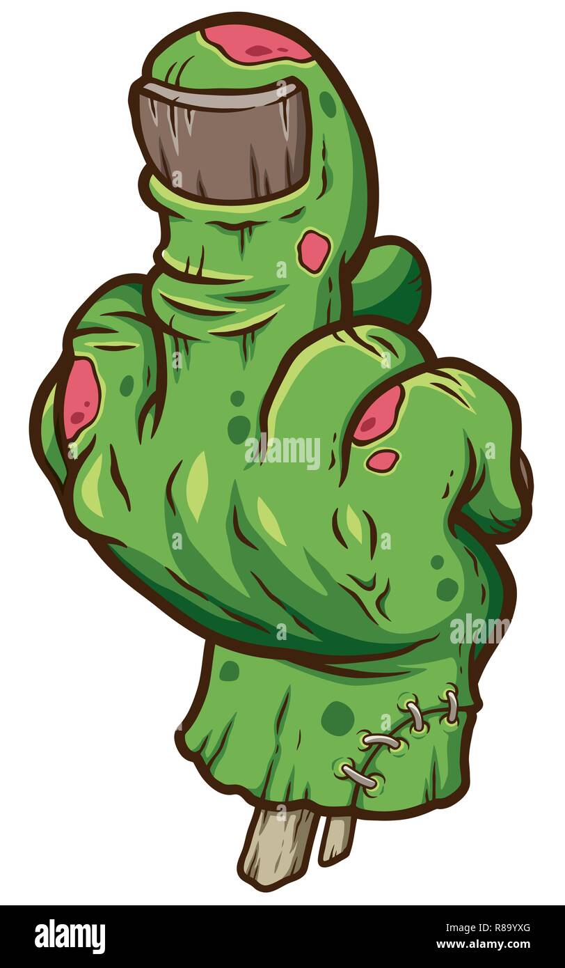 Vector illustration of Cartoon Zombie hand Stock Vector Image & Art - Alamy