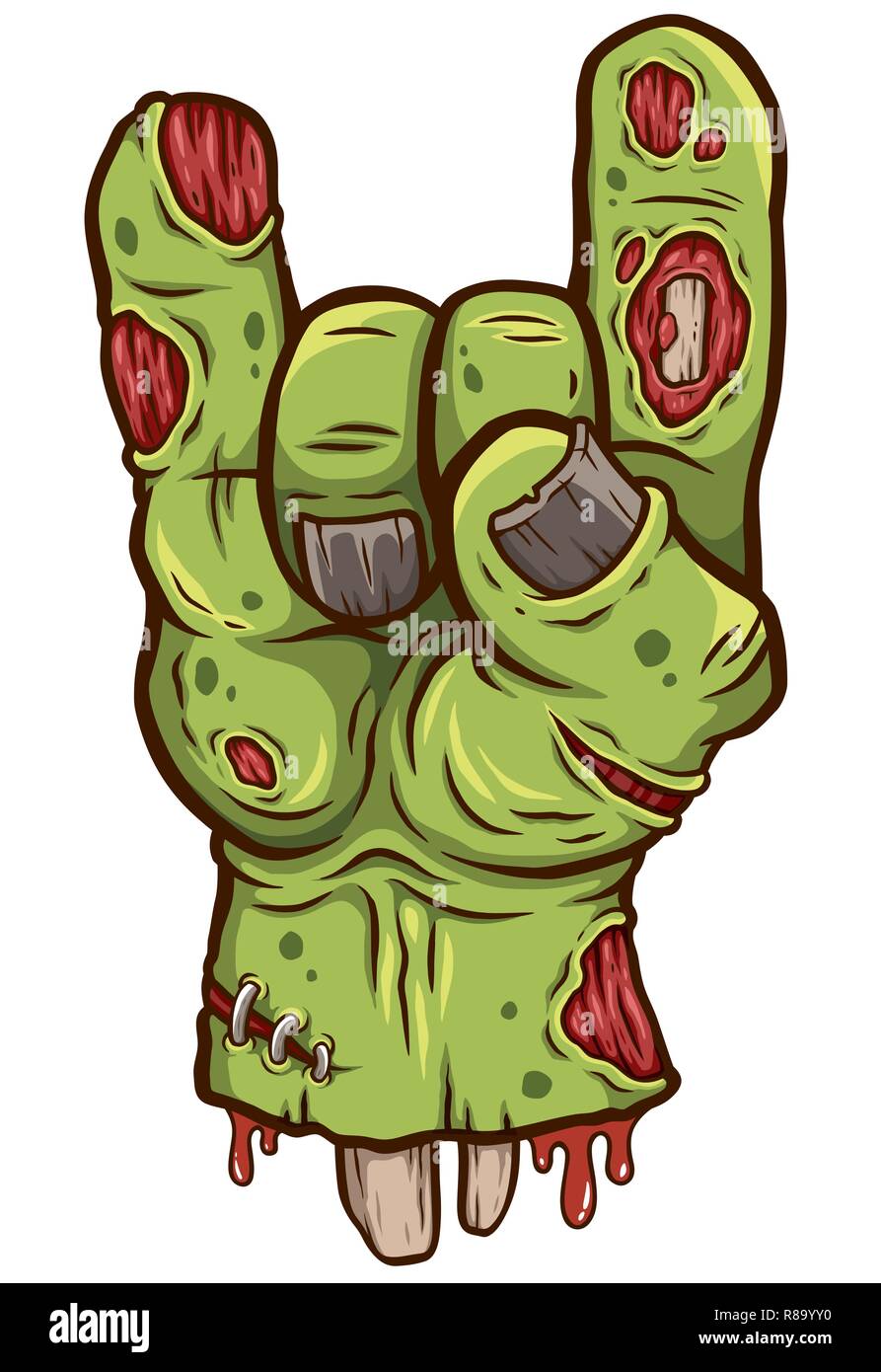 Cartoon Zombie Hand