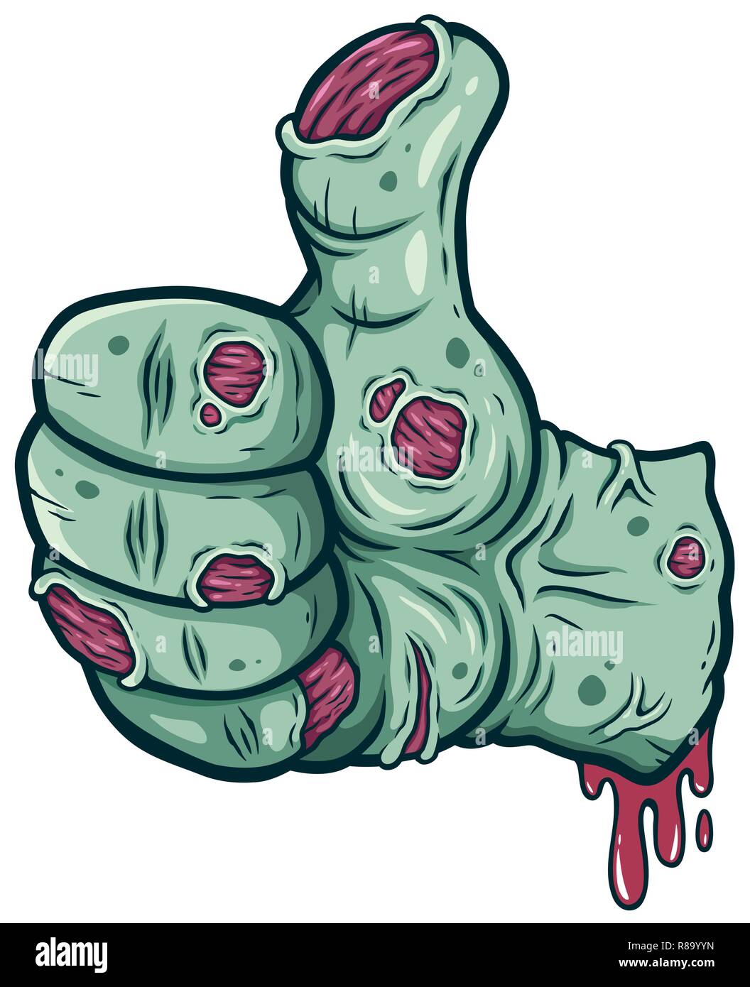 Vector illustration of Cartoon Zombie hand Stock Vector Image & Art - Alamy