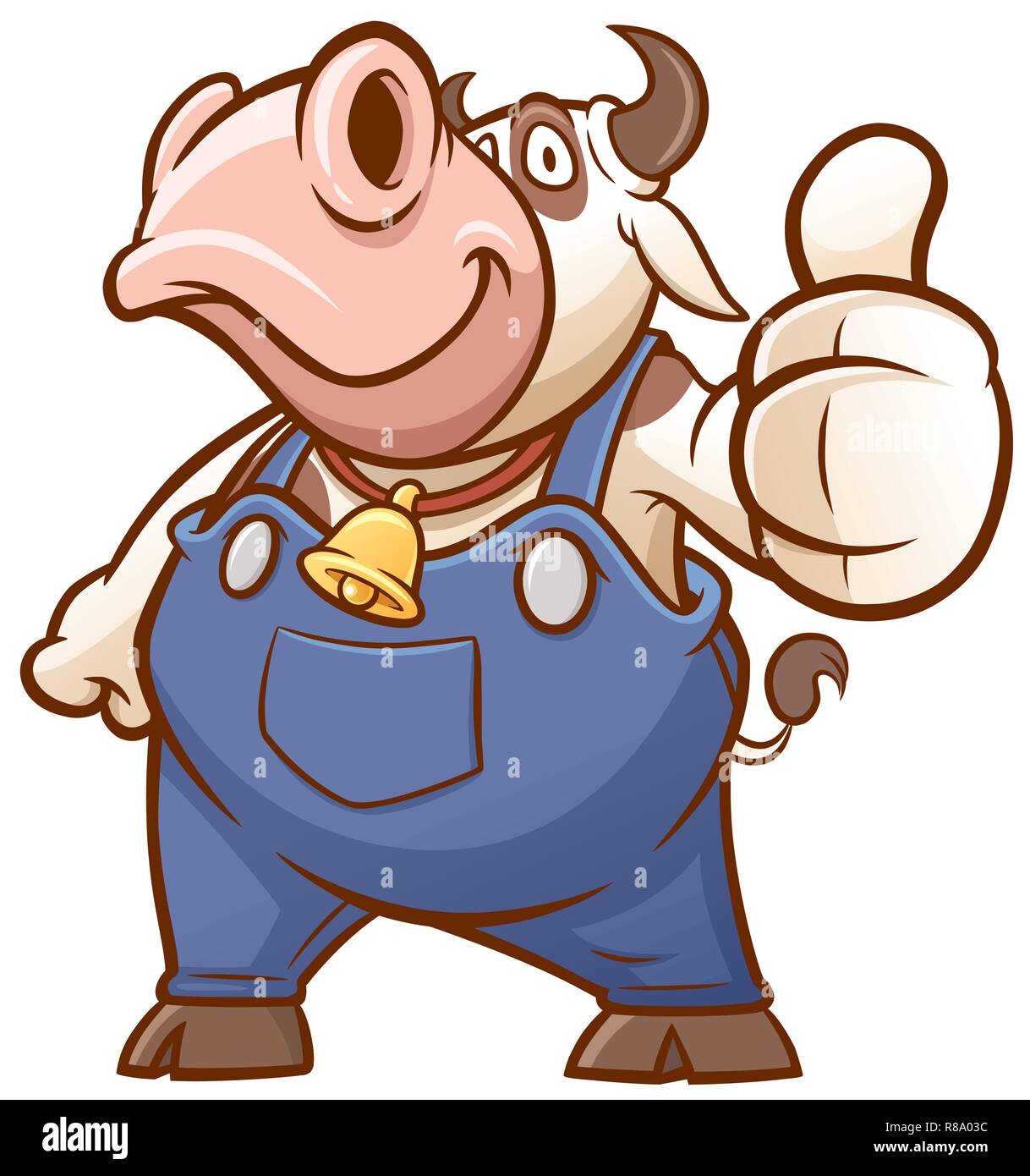 Vector illustration of Cartoon Cow Stock Vector Image & Art - Alamy