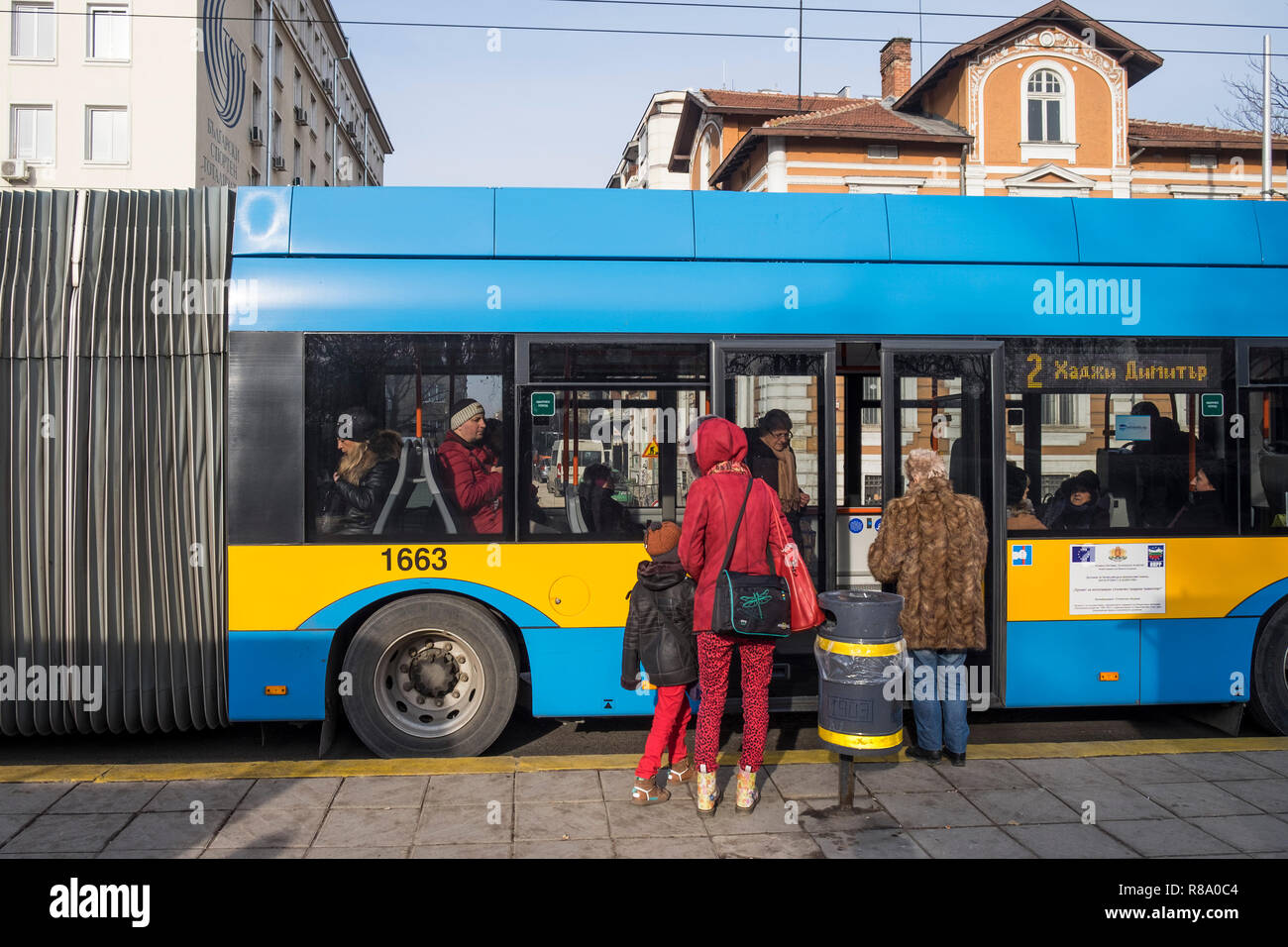 Bulgaria, Sofia, bus station Stock Photo - Alamy