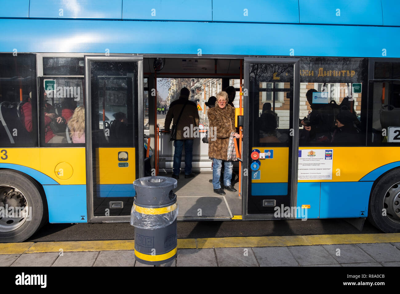 Bulgaria, Sofia, bus station Stock Photo - Alamy