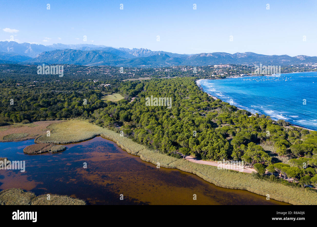 Pinarello Beach, Porto Vecchio, Corsica Stock Photo - Alamy