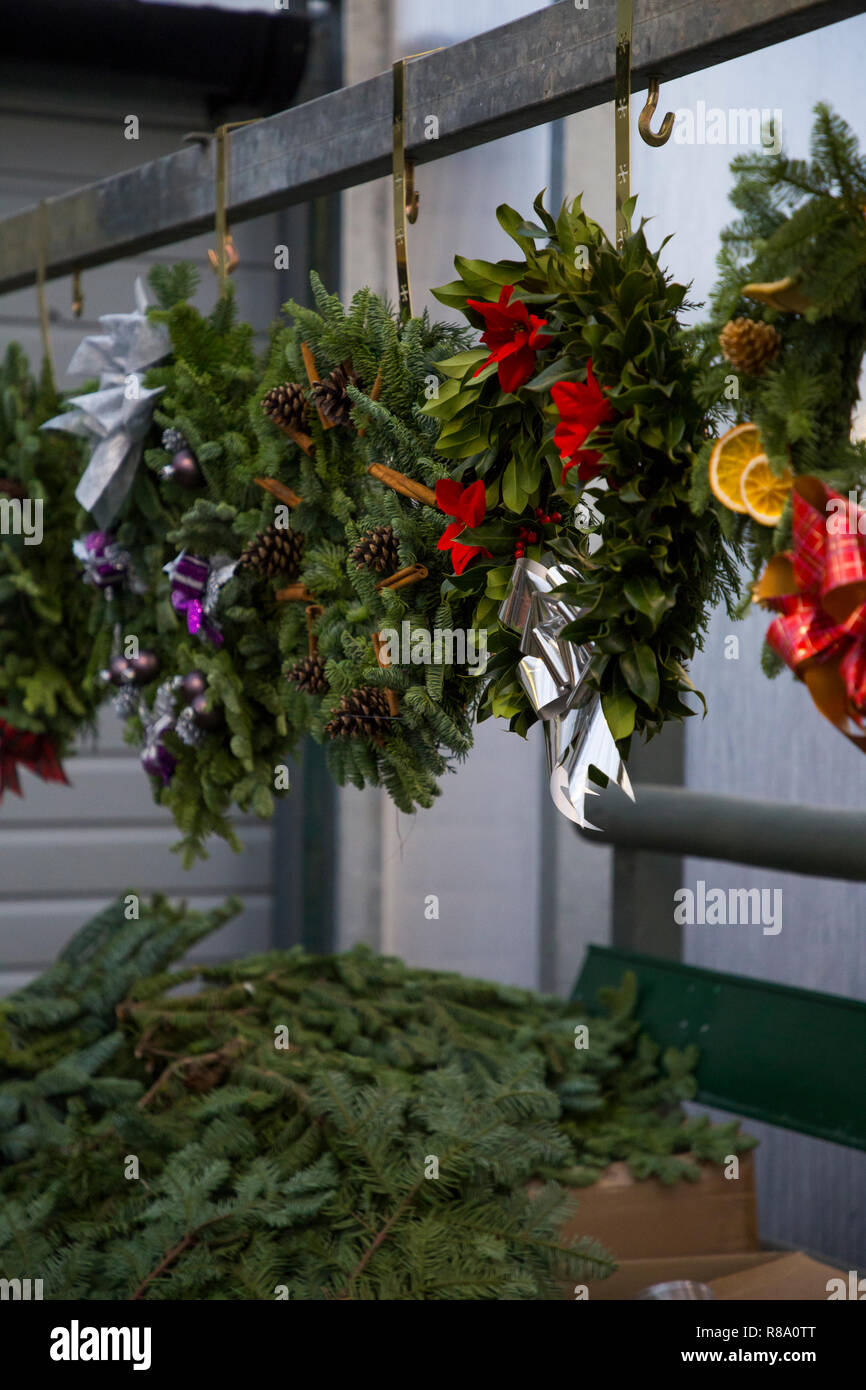 Wreaths display hi-res stock photography and images - Alamy
