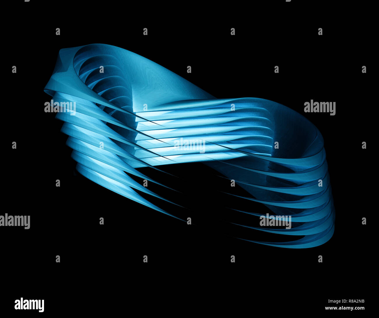 Abstract black twisted spiral hi-res stock photography and images - Alamy