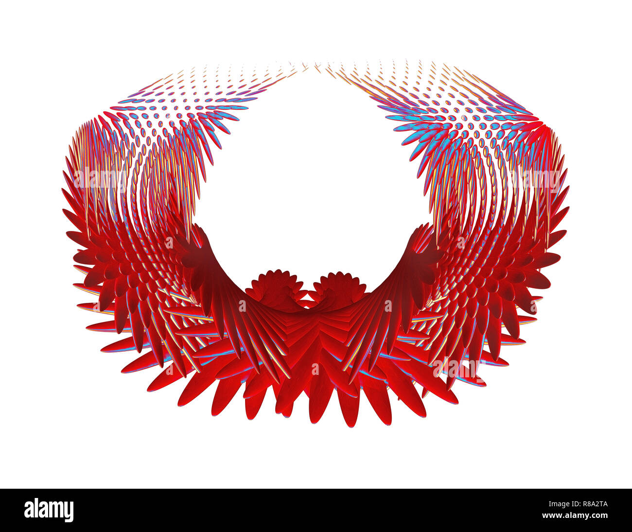 Guardian Angel Wings Isolated On White Background Stock Photo - Alamy