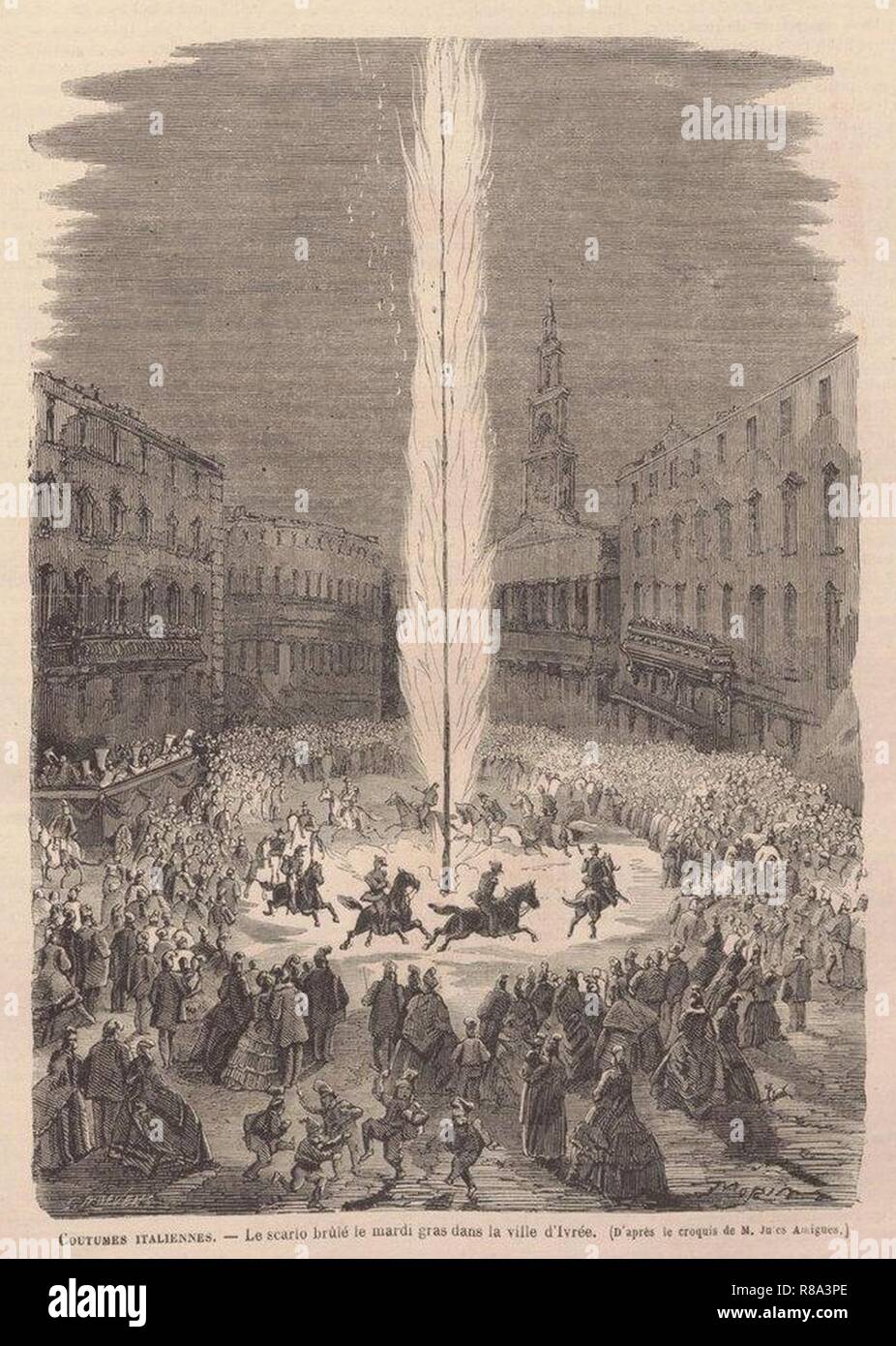 Carnaval d'Ivrea 1866 Stock Photo - Alamy