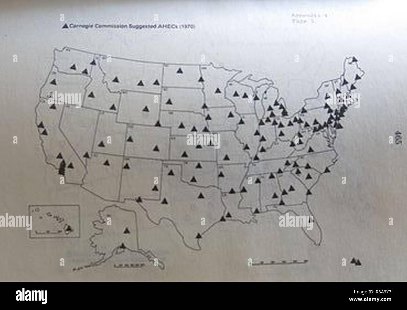 Carnegie Commission Map 1970 Stock Photo - Alamy