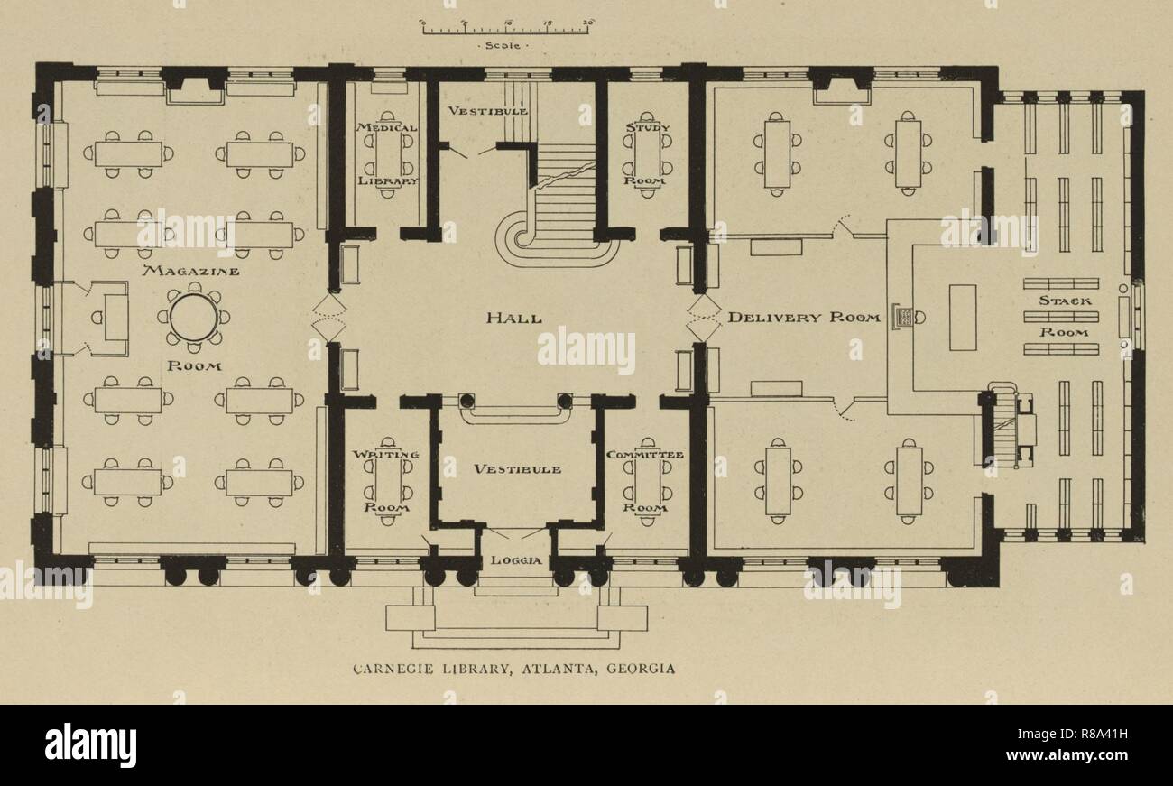 Carnegie Library, Atlanta, Georgia Stock Photo - Alamy