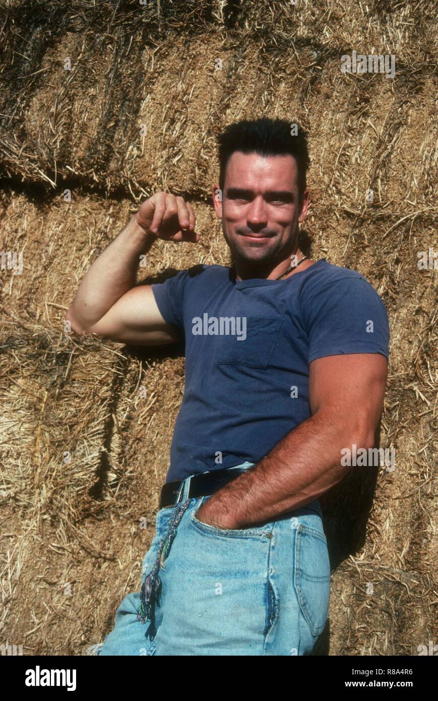 LOS ANGELES, CA - APRIL 14: (EXCLUSIVE) Actor Trevor Goddard poses at ...