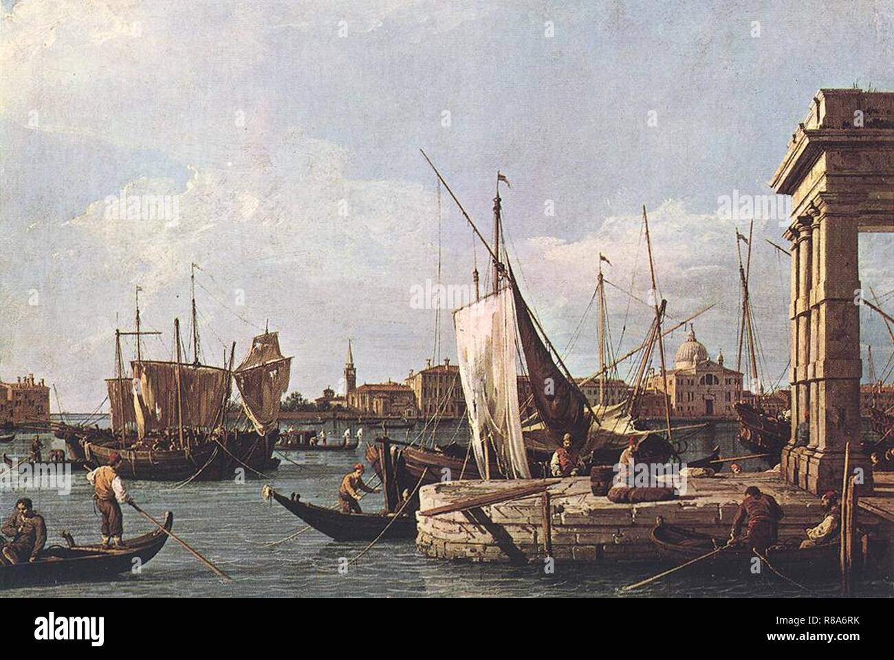 Giovanni Antonio Canal, il Canaletto - La Punta della Dogana (Custom ...