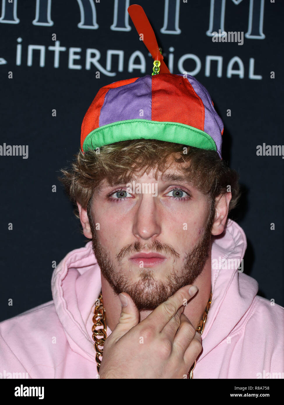HOLLYWOOD, LOS ANGELES, CA, USA - OCTOBER 20: Actor Logan Paul arrives ...