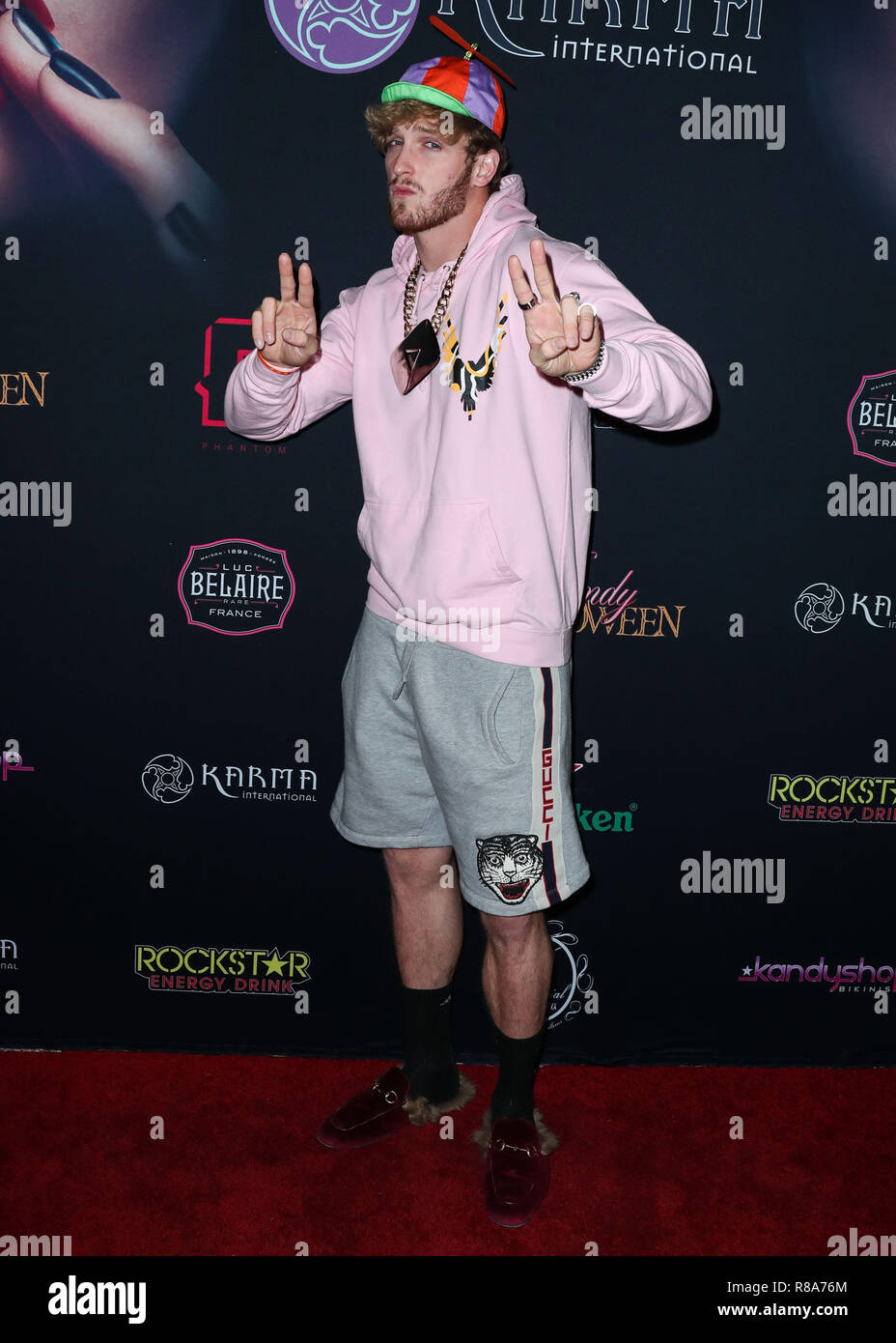 HOLLYWOOD, LOS ANGELES, CA, USA - OCTOBER 20: Actor Logan Paul arrives ...