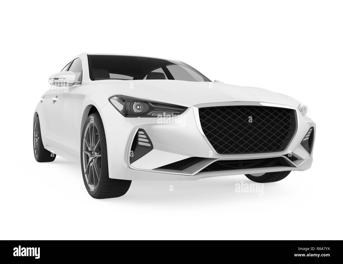 Sports car side view Black and White Stock Photos & Images - Alamy
