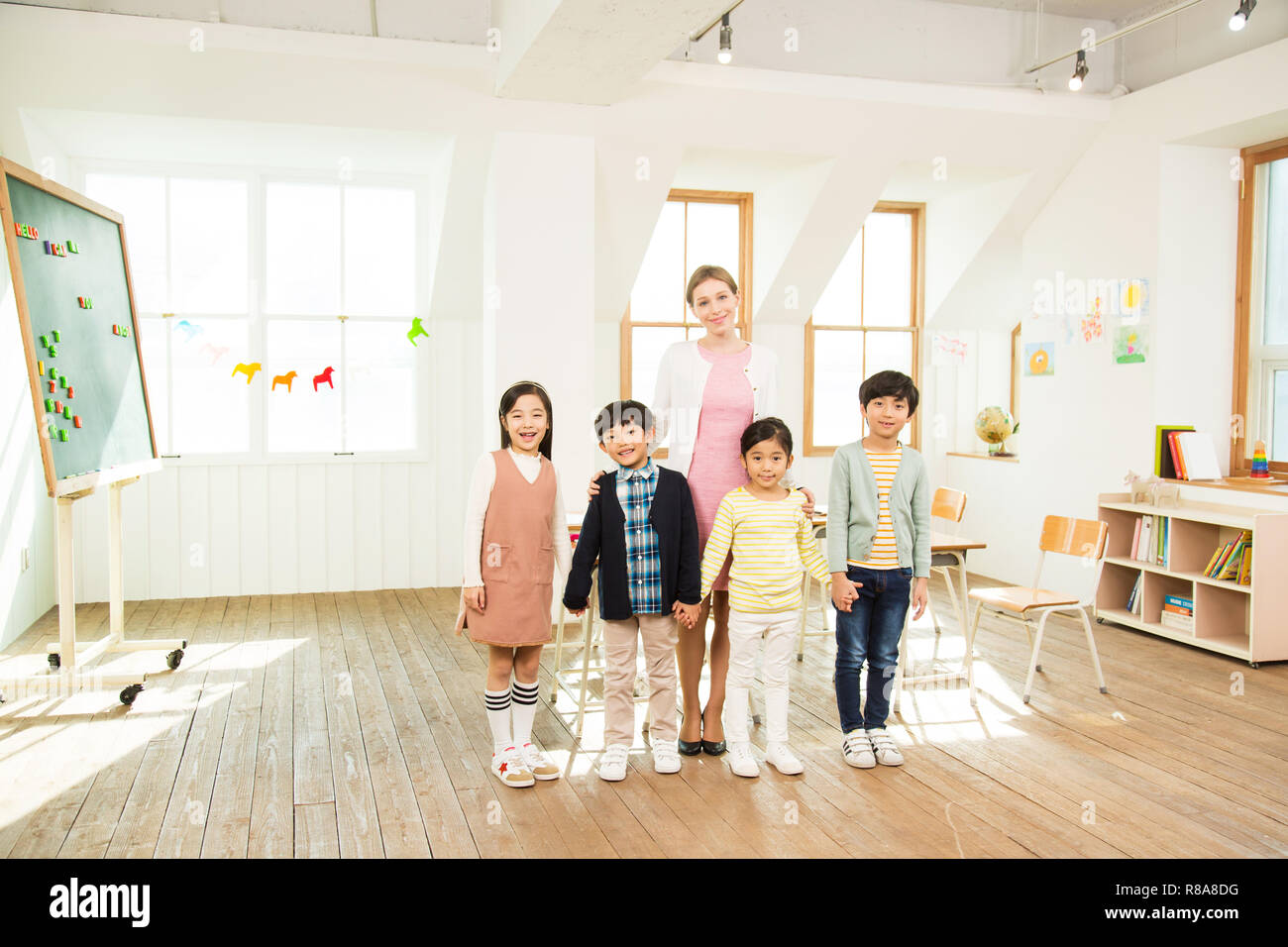 English Class Photo Stock Photo - Alamy