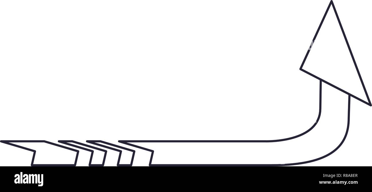 arrow with curve up isolated icon Stock Vector Image & Art - Alamy