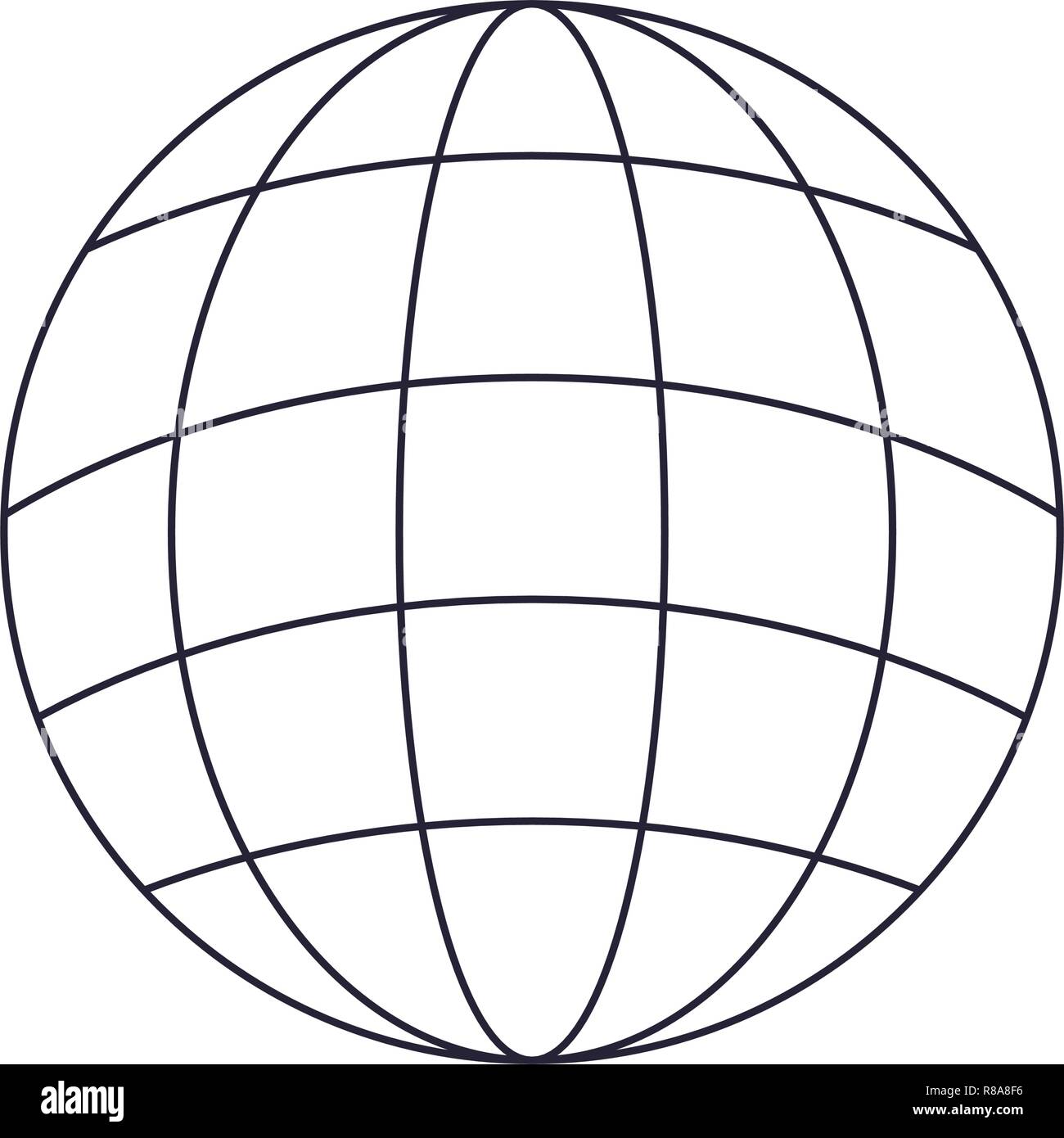 globe with lines isolated icon Stock Vector Image & Art - Alamy globe with lines isolated icon Stock Vector Image & Art - Alamy