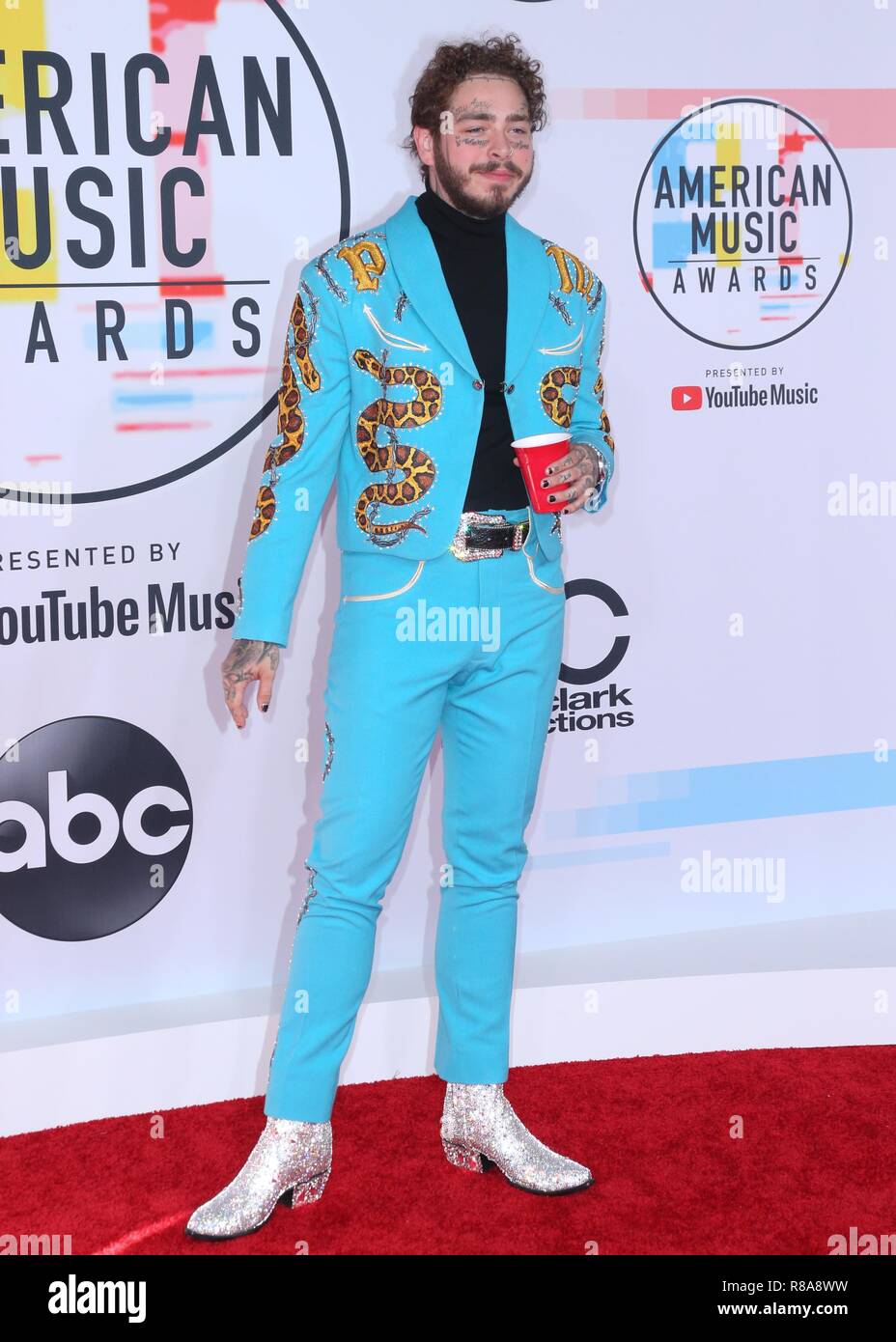 LOS ANGELES, CA, USA - OCTOBER 09: Post Malone, Austin Richard Post at ...