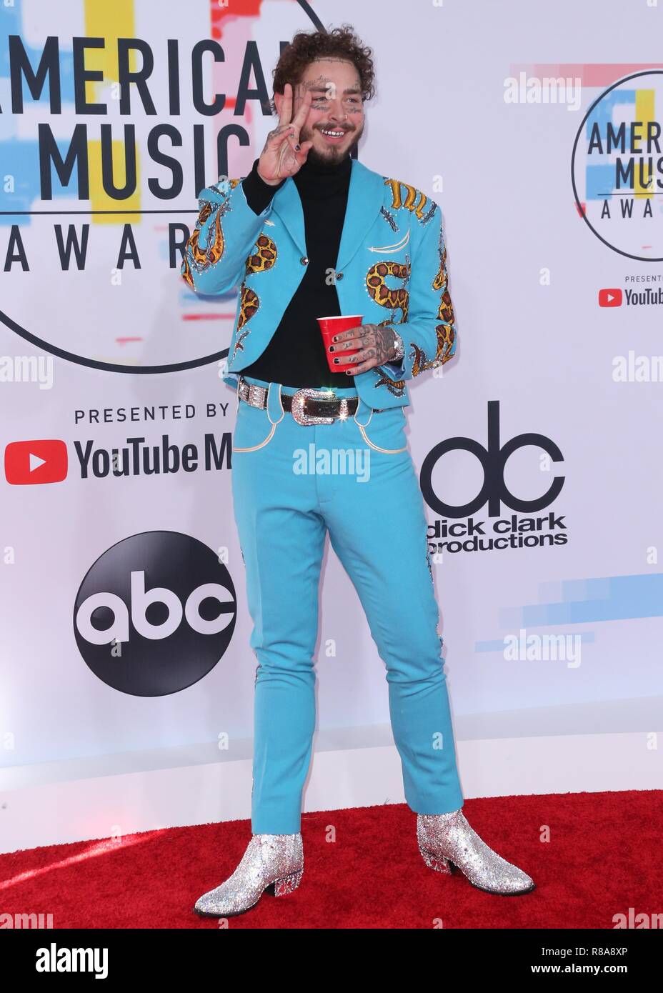 LOS ANGELES, CA, USA - OCTOBER 09: Post Malone, Austin Richard Post at ...